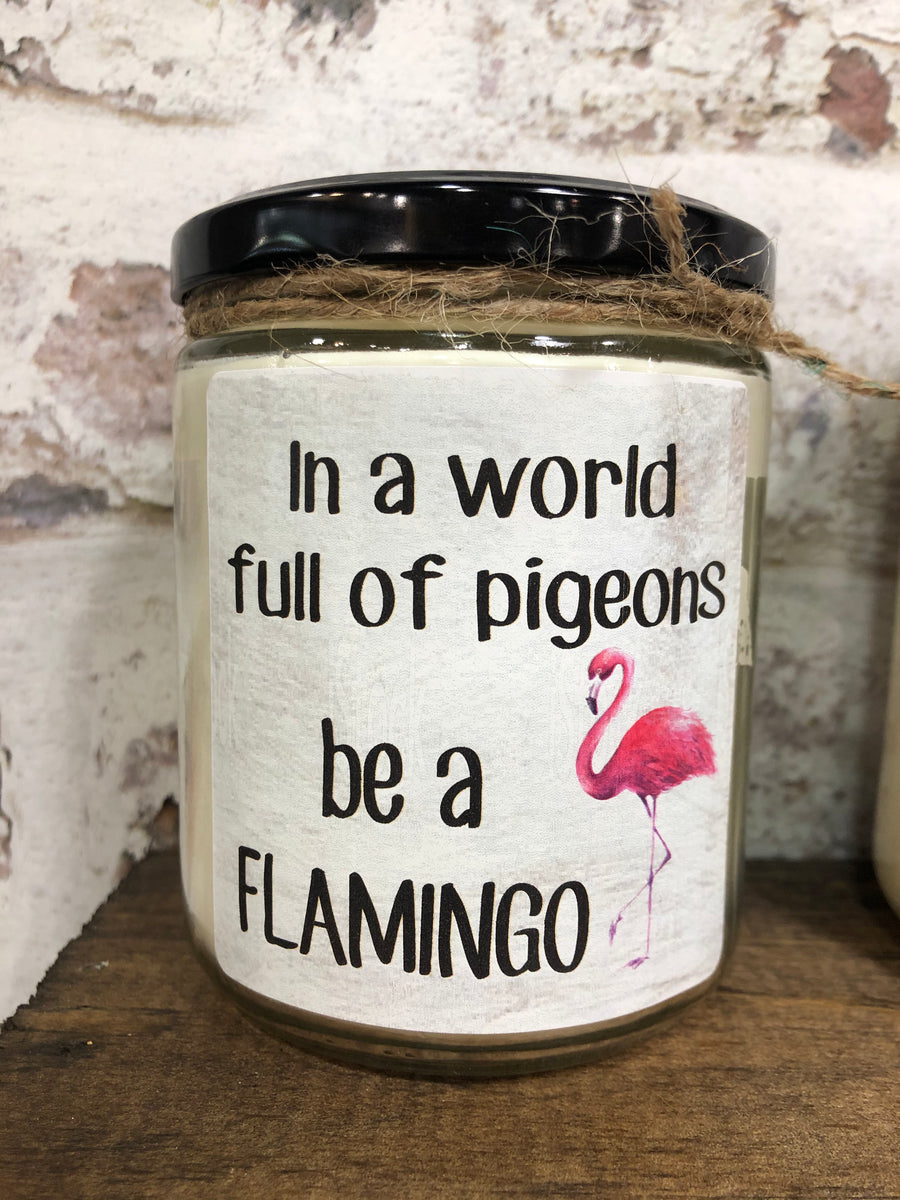 Flamingo Quote jar – Star Hollow Candle Company
